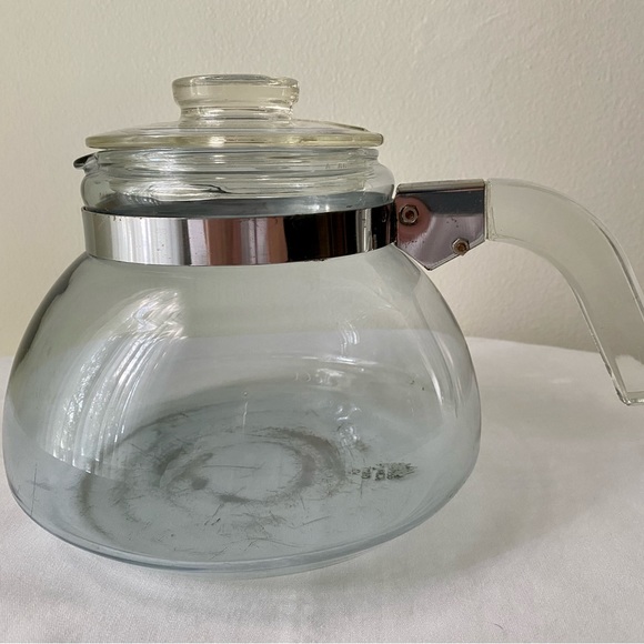 Pyrex | Kitchen | Vintage Pyrex Flameware Utility Tea Kettle Coffee Pot ...
